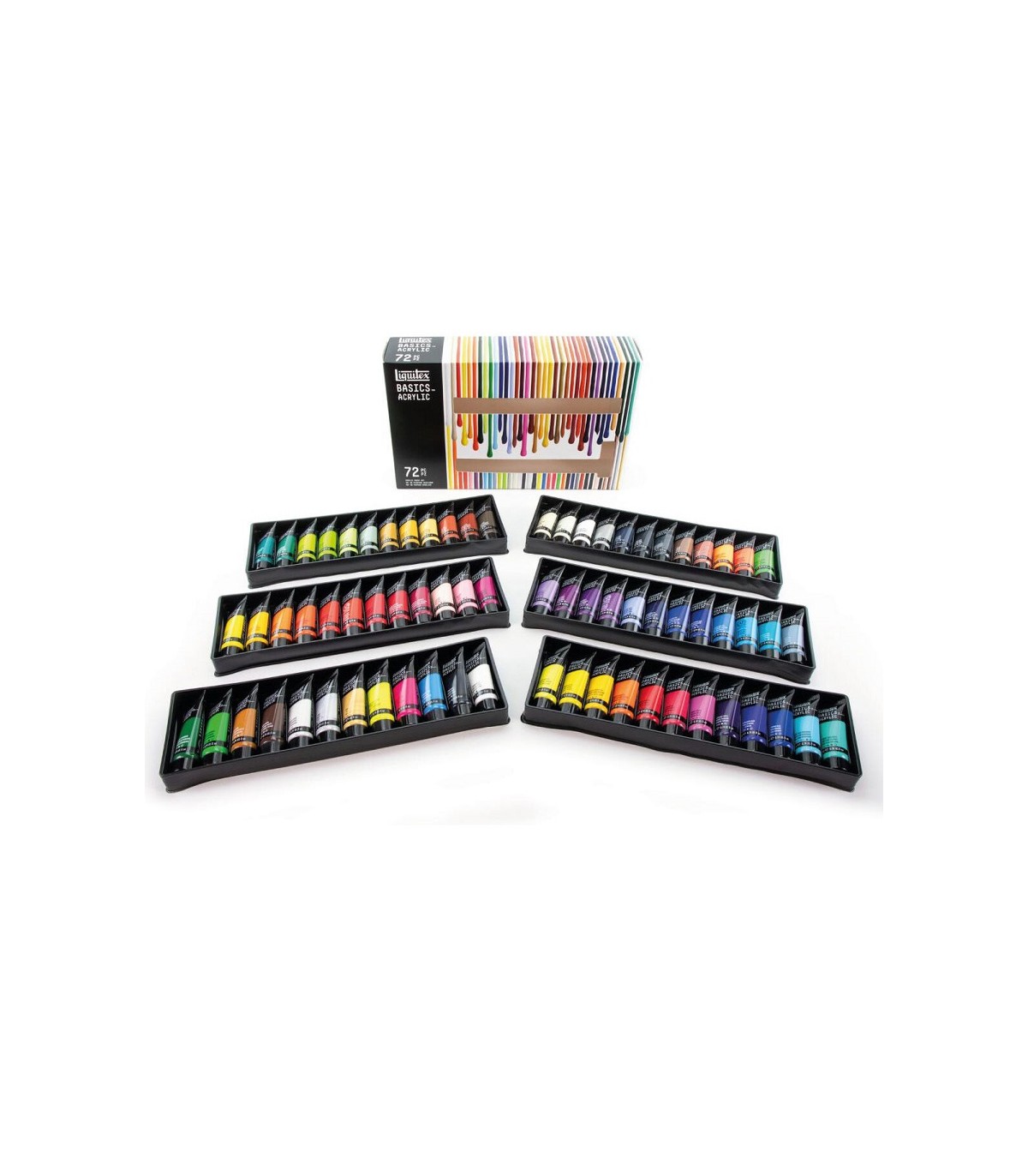 Acrylic paints set Liquitex Basics 72 tubes