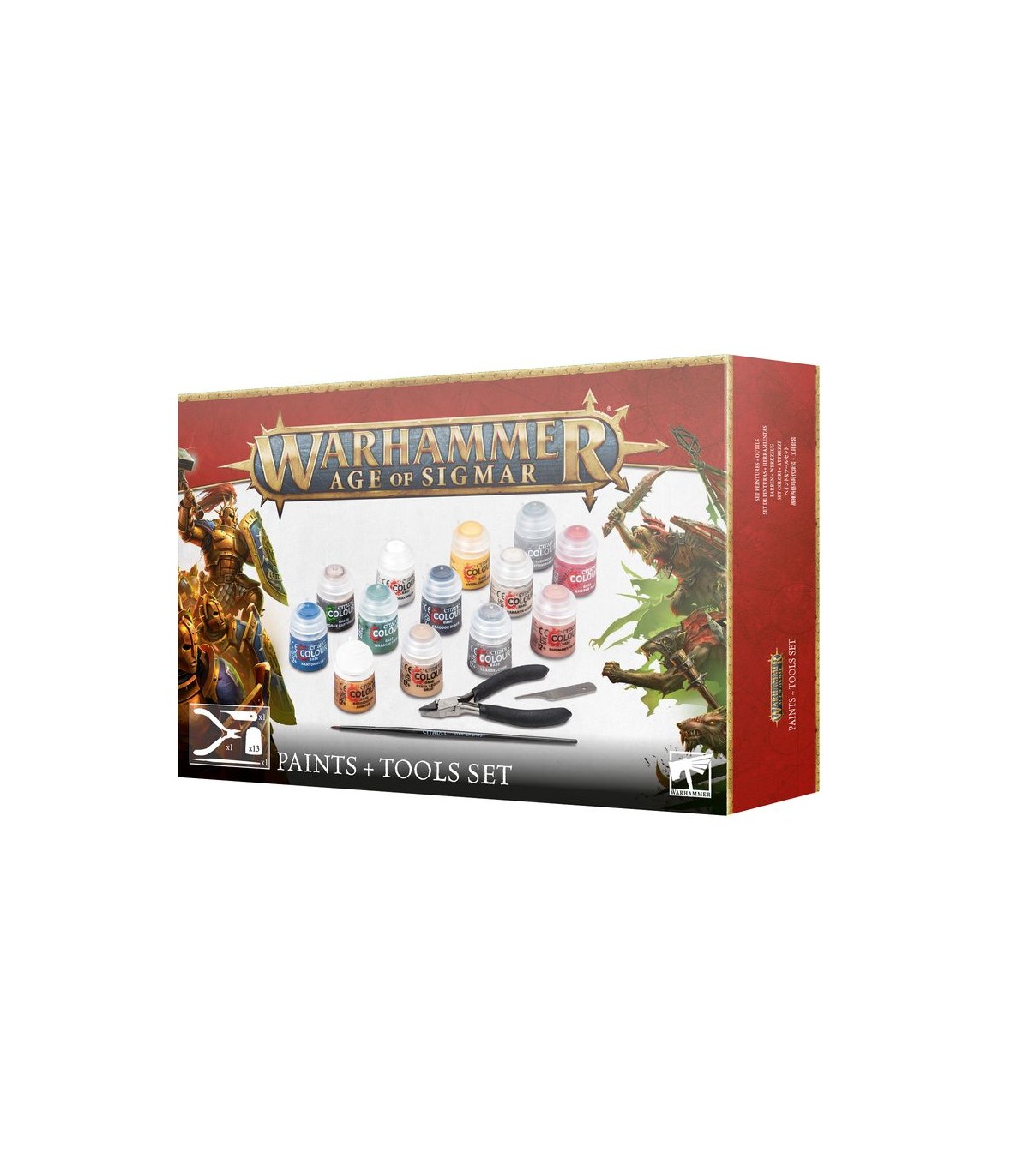 Warhammer Age of Sigmar Paints Tools Set